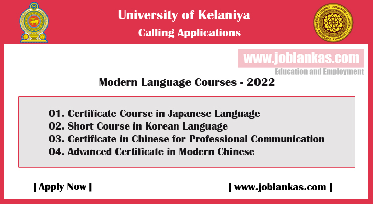 Modern Language Courses (Japanese, Chinese, Korean) - 2022 University ...