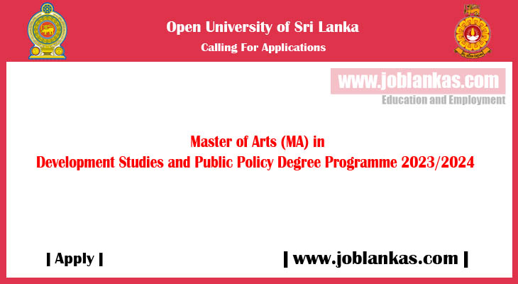 MA in Development Studies & Public Policy Programme 2023 – Open ...