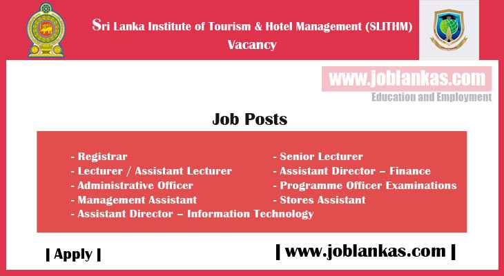 Vacancies (2023 June) – Sri Lanka Institute of Tourism & Hotel ...