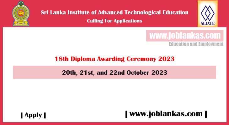 SLIATE 18th Diploma Awarding Ceremony 2023 – Application Form ...