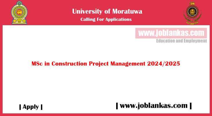 MSc in Construction Project Management 2024/2025 – University of ...