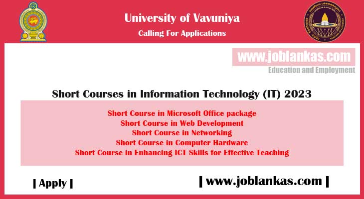 Short Courses in Information Technology (IT) 2023 – University of ...