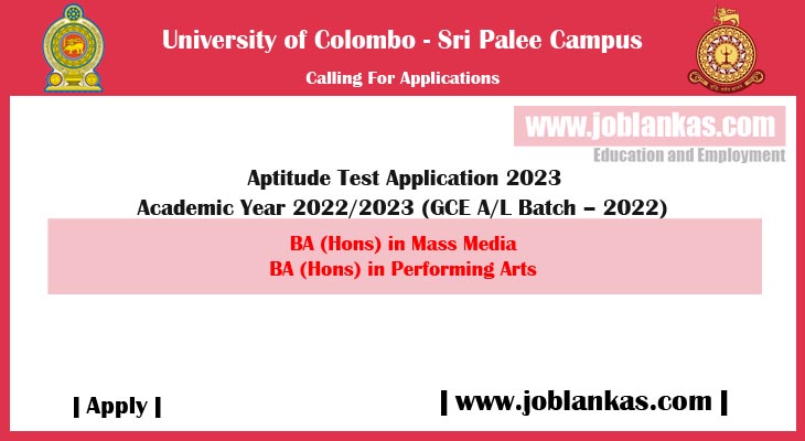 Sri Palee Campus (University of Colombo) Aptitude Test Application 2023 ... Sri Palee Campus (University of Colombo) Aptitude Test Application 2023 ...