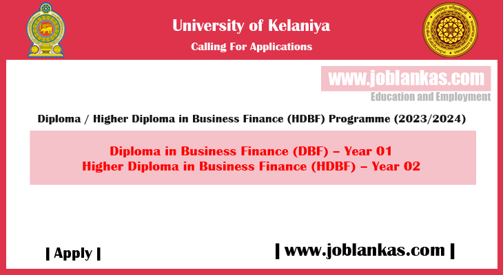 Higher Diploma in Business Finance 2023 – University of Kelaniya ...