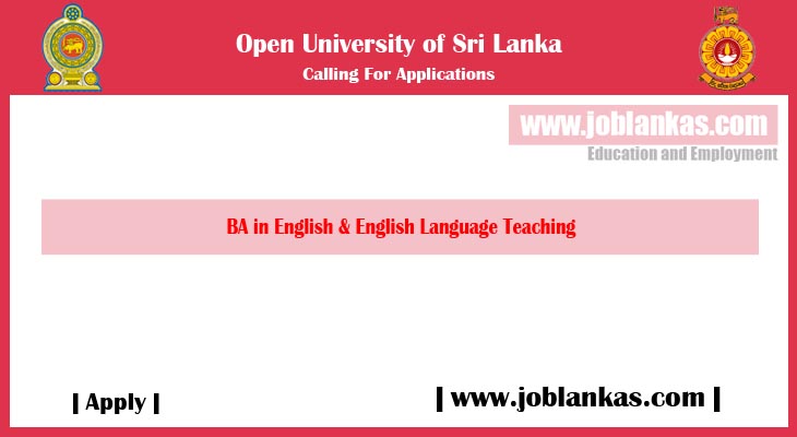 BA in English & English Language Teaching – Open University of Sri ...