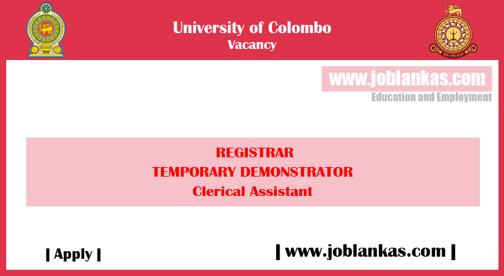 University of Colombo - Vacancies - 2023 - JobLankas.com