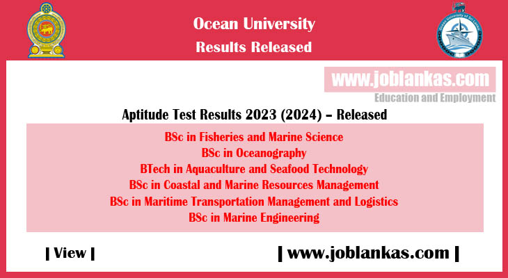 Ocean University Aptitude Test Results 2023 (2024) – Released ...