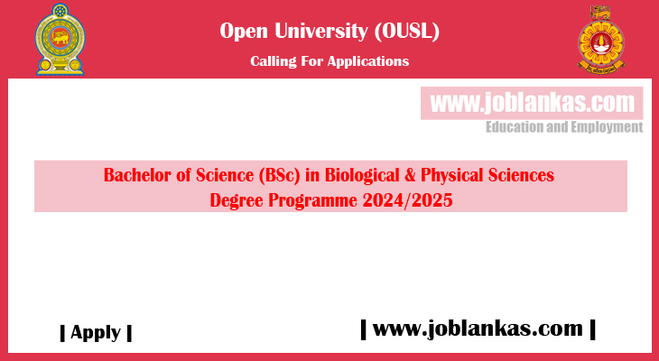 BSc in Biological & Physical Sciences Degree Programme 2024 – Open ...